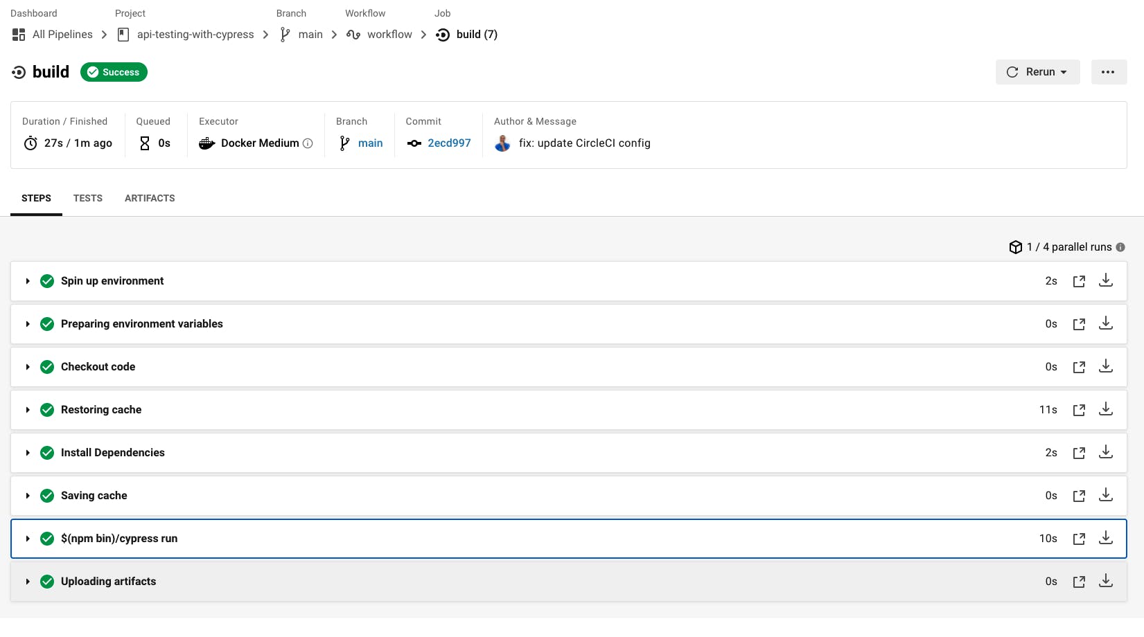 Testing an API with Cypress | CircleCI